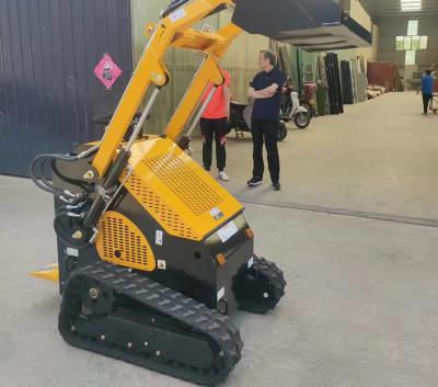 China CE Diesel Powered Tracked Mini Loader Machine Mini Skid Steer Loader Attachments for sale