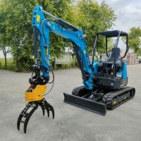 China Adjustable Speed Mini Crawler Excavator 3.5 Tonne Mini Digger For Garden for sale