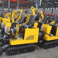 China Diesel Powered 1 Ton Mini Excavator Boom Sway Mini Bagger Excavator 1000kg for sale
