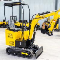 China OEM  ODM  1.2 ton mini digger Yellow Mini Excavator With Rubber Track for sale