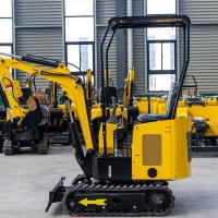 China OEM  ODM  1.2 ton mini digger Yellow Mini Excavator With Rubber Track for sale
