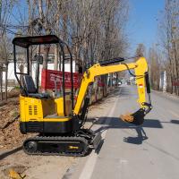 China Hydraulic Transmission Mini Track Excavator Agricultural Excavator 1.8 Ton for sale