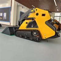 China Full Hydraulic Pile Pulling Mini Track Loader Earth Auger Hydraulic Skid Steer Loader for sale
