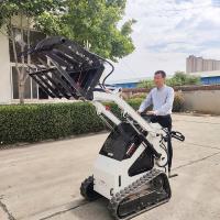 China 0.2ton Tracked Skid Steer Loader Small Track Loader With Hydraulic Oil Radiator for sale