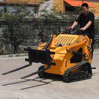 China 13.5 Horsepower 200kg Stand Behind Mini Skid Steer Loader With Auger for sale
