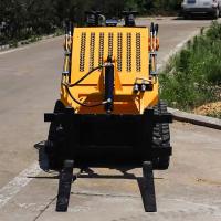 China 13.5 Horsepower 200kg Stand Behind Mini Skid Steer Loader With Auger for sale
