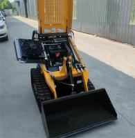 China Small Stand On Skid Steer Mini Loader Machine With Bucket 300KG ISO9001 for sale