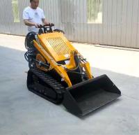 China Small Stand On Skid Steer Mini Loader Machine With Bucket 300KG ISO9001 for sale