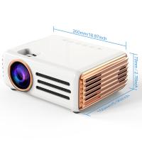 China T3 HD Mini Projector 1080P with Android 9.0 System, 200 ANSI Lumens Brightness and 30-150 Inch Projection Size for sale