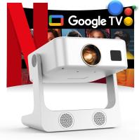 China D1 Full HD Projector 1080P 4K with 350-400 ANSI Lumens and Google TV System - Auto Focus Voice Control for sale