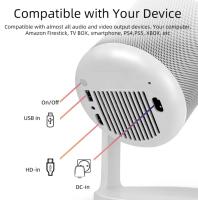 China J1 Mini Flip Android 11.0 Smart Projector 1080P 150 ANSI Lumens with WiFi 6 Connectivity and 30-150 Inch Display for sale