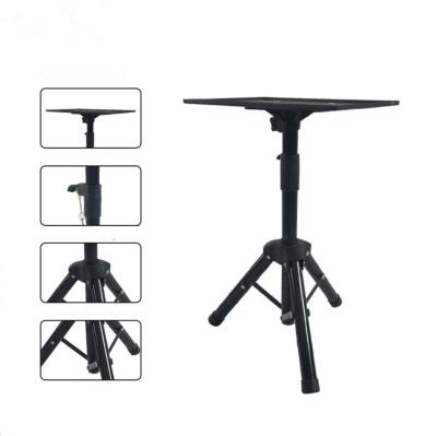 China Electro Coating Steel Projector Tray Speaker Stand Tripod with 37×27cm Tray and 63-120cm Adjustable Height for sale