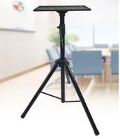 China Electro Coating Steel Projector Tray Speaker Stand Tripod with 37×27cm Tray and 63-120cm Adjustable Height for sale