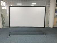 China Outdoor Foldable Portable Projector Screen 80-150 Inch 16:9 Aspect Ratio with 1.1 Gain and Aluminum Frame for sale