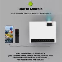 China W1 1080P Full HD Native Projector with 800 ANSI Lumens, Android 9.0 System, and 200-Inch Display Capability for sale