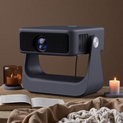 China D2 Dark Gray FHD 1080P Projector with Voice Control 180° Rotation - 350-400 ANSI Lumens 20W Dolby Sound for sale