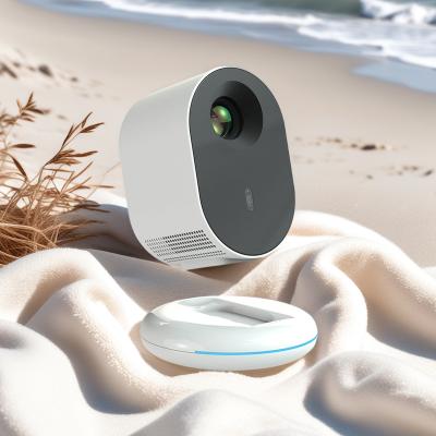 China Ehomm C1 White Mini Outdoor Projector with 20000mAh Battery and Android 11 System - 170 ANSI Lumens, 30-150 Inch Projection for sale