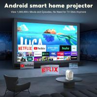 China C1 Mini Portable Freestyle Projector HD 720P Android 11.0 with 170 ANSI Lumens and 30-150 Inch Projection Size for sale