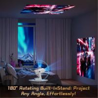 China D1 White FHD Android Smart Projector with 1080P Resolution, 350-400 ANSI Lumens, and Auto Focus System for sale