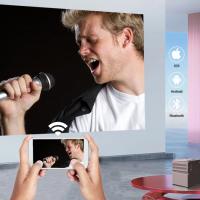 China Ehomm T1 Karaoke Android Projector 1080P Native Resolution 200 ANSI Lumens with Dual 15W Speakers for sale