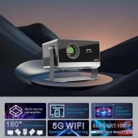 China H1 Dark Gray Full HD Smart Projector 1080P Native 600 ANSI Lumens Android 12 Auto Focus 300 Inch Screen for sale