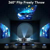 China H1 Dark Gray Full HD Flip Dust Free Projector 600 ANSI Lumens Android Smart 1080P 4K Support for sale