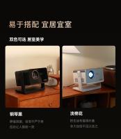 China White Dust Free 1080P Smart Projector with 4K Google TV - 600 ANSI Lumens, 50,000 Hour Lamp Life for sale