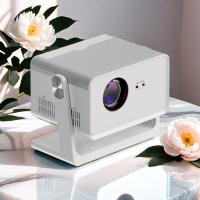 China White Dust Free 1080P Smart Projector with 4K Google TV - 600 ANSI Lumens, 50,000 Hour Lamp Life for sale