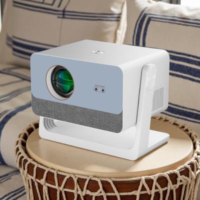 China H5 White Google TV Projector 1080P 600 ANSI Lumens with 50000 Hour Lamp Life for Home Theater for sale