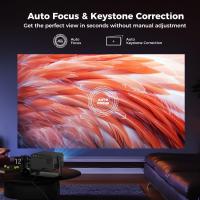China H3 White 360° Rotating Smart Projector with 1080P Native Resolution, 600 ANSI Lumens, and Android TV Voice Control for sale