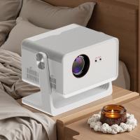 China H3 White Rotating 1080P Android Projector with 600 ANSI Lumens and 50,000+ Hour Lamp Life for sale
