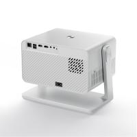 China H5 White Full HD 1080P Home Cinema Projector with Android TV and 360° Rotation - 600 ANSI Lumens, 50,000 Hour Lamp Life for sale