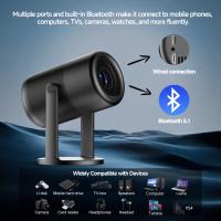 China J1 Dark Gray Freestyle Projector 1080P 4K Compatible with Android 11.0 1+16G Smart Mini Projector 150 ANSI Lumens for sale