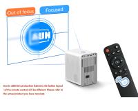 China F1 White Netflix Licensed Projector Mini 1080P Auto Focus 250 ANSI Lumens Home Theater System for sale