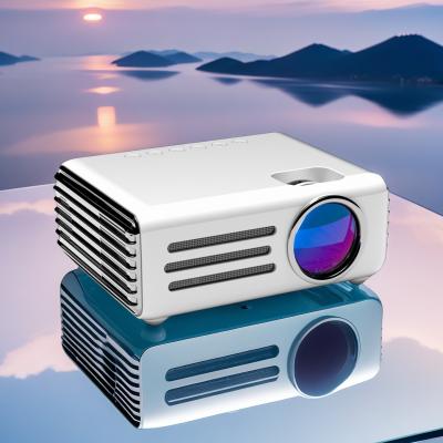 China T3 White Smart Portable Projector with Android 9.0, 1080P Resolution, 200 ANSI Lumens for Home Entertainment for sale