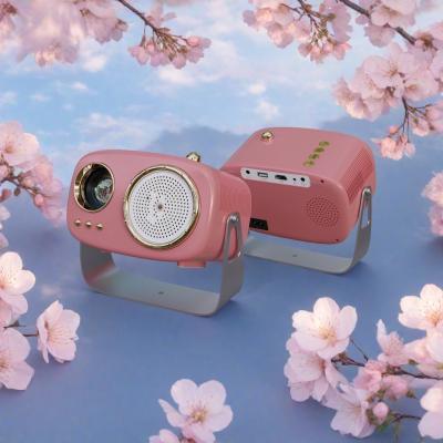 China Ehomm K2 Pink 720P Mini Projector with Android 11.0, 150 ANSI Lumens, 30-150 Inch Projection Size for sale