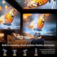 China D2 Rotating Flip Freestyle Projector 1080P Full HD with Android TV 350-400 ANSI Lumens Auto Focus 180° Hover Design for sale