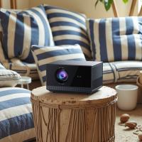 China H1 Dark Gray Full HD 1080P Dust Free Home Cinema Projector 600 ANSI Auto Focus Android Smart for sale