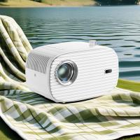 China K3 White Mini Portable Projector 720P Android 11.0 150 ANSI Lumens for sale