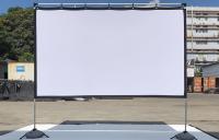 China Foldable Portable Projector Screen 100 inch 16:9 HD Outdoor Movie Screen with Carry Bag for sale