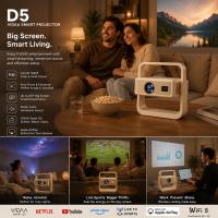 China D5 Portable Smart Projector with VIDAA OS | 1080P Full HD Home Cinema with Apple AirPlay 2 & Dolby Audio for sale