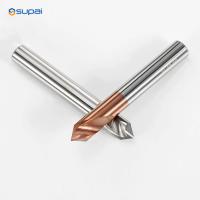 China Tungsten CNC Micro Grain Carbide Spot Drill For Aluminium Machining Lathe Work for sale