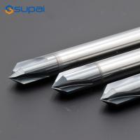 China High Hardness Chamfer End Mill 4 Flute Customized Length 60° 90° 120° for sale