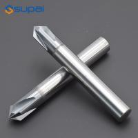 China High Hardness Chamfer End Mill 4 Flute Customized Length 60° 90° 120° for sale