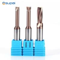 China Thread Mill Tungsten Carbide Single 1 Teeth 3 Teeth Full Tooth ISO UNC UNF Pitch CNC Internal Machining Aluminum Cutter for sale