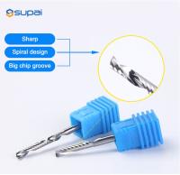 China High Precision Single Flute Spiral End Mill CNC Router Bit For Wood for sale