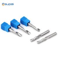 China High Precision Single Flute Spiral End Mill CNC Router Bit For Wood for sale