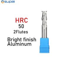 China 2 Flutes End Mill High Precision Carbide Metal Cutting Tools HRC 45 55 60 65 for sale