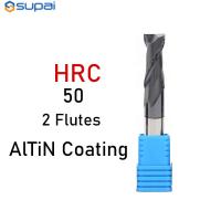 China 2 Flutes End Mill High Precision Carbide Metal Cutting Tools HRC 45 55 60 65 for sale