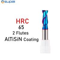 China 2 Flutes End Mill High Precision Carbide Metal Cutting Tools HRC 45 55 60 65 for sale